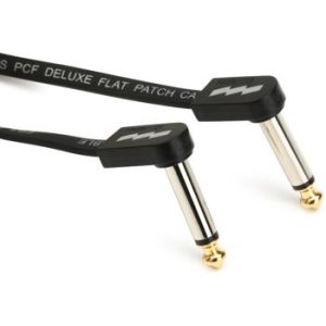 EBS PCF-DL18 Deluxe Flat Patch Cable - Right Angle to Right Angle - 7.09 inch (3-pack) | Sweetwater