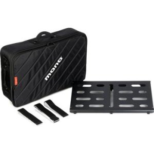 MONO Pedalboard Medium With Tour Accessory Case 2.0 and 7-outlet Isolated Power Supply - Black ...