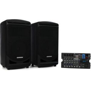 Samson Expedition XP800 8-channel 800W Portable PA 3 Person Bundle ...