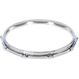 S Hoop 10-lug Snare Batter and Resonant Drum Hoops - 14 inch Chrome ...