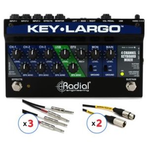 Radial Key-Largo Keyboard Mixer with Balanced DI Outs | Sweetwater
