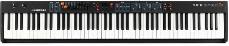 Studiologic Numa Compact 2x 88-key Semi-Weighted Keyboard with Aftertouch | Sweetwater
