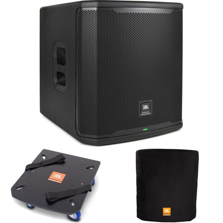 JBL PRX915XLF 15-inch Powered Subwoofer with Casters and Cover | Sweetwater