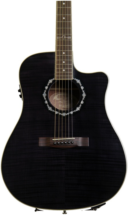 Fender T-Bucket 300-CE - Black, Flame Maple | Sweetwater