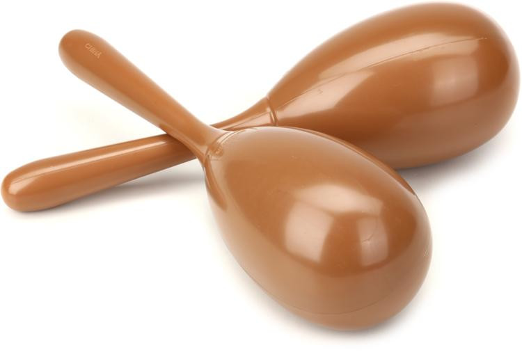 Rhythm Band RB1208 Full Sized Plastic Maracas - Brown | Sweetwater