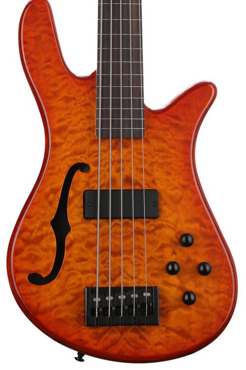 Spector SpectorCore 5 Fretless - AmberBurst Gloss | Sweetwater