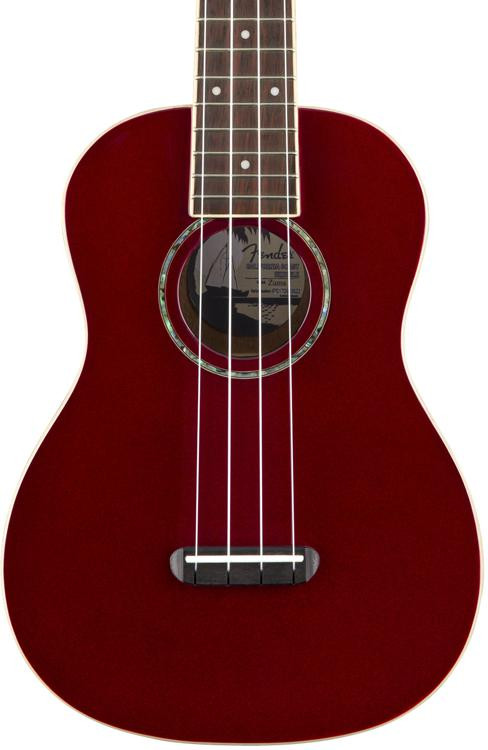 Fender Zuma Concert Ukulele - Candy Apple Red | Sweetwater