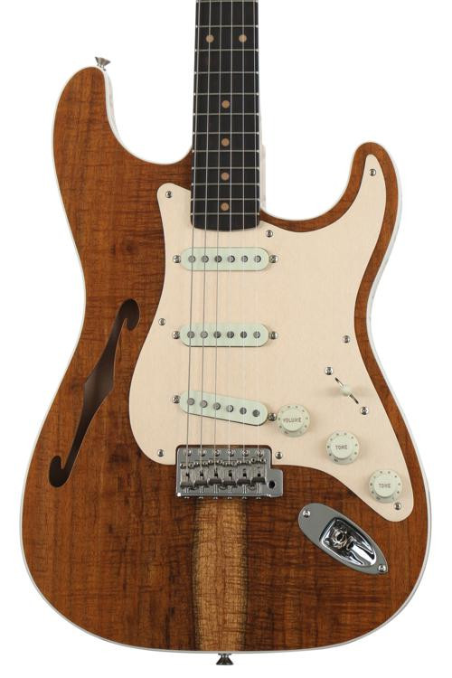 Fender Custom Shop Artisan Thinline Koa Stratocaster - Aged Natural ...