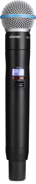 Shure ULXD2/B58 Handheld Wireless Microphone Transmitter - V50 Band | Sweetwater