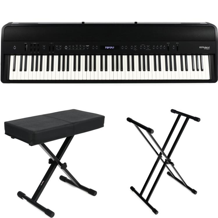 Roland FP-90X Digital Piano Essentials Bundle - Black | Sweetwater