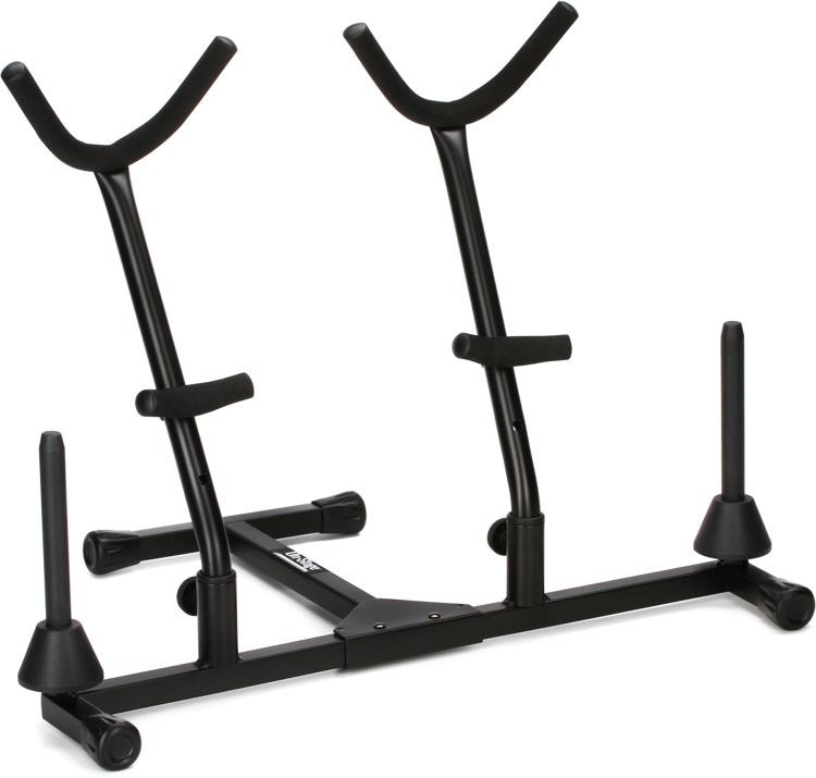 On-Stage Stands SXS7201B Double Alto/Tenor Saxophone Stand with Flute ...