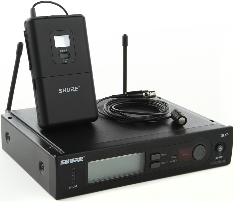 Shure SLX14/85 Lavalier Wireless System - J3 Band, 572 - 596 MHz ...