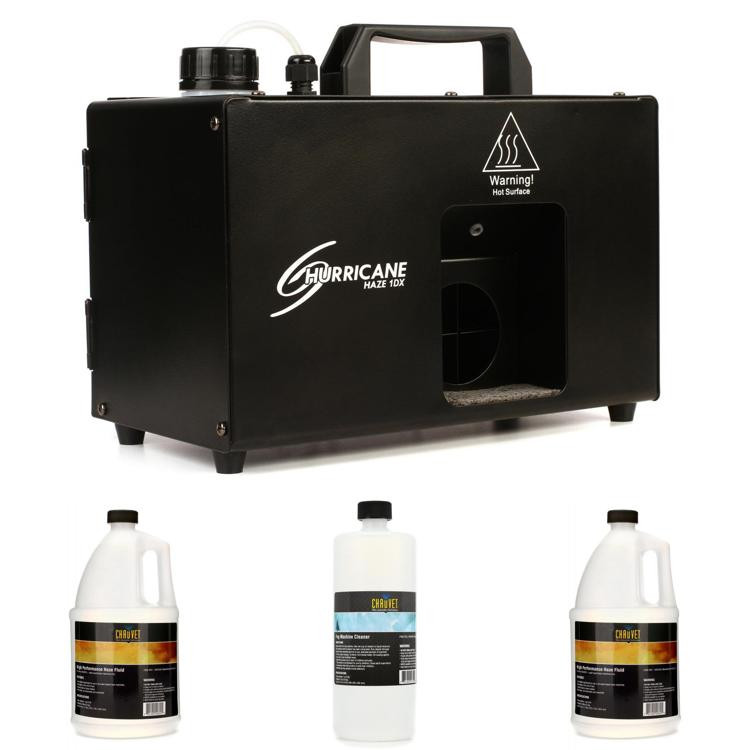 Chauvet DJ Hurricane Haze 1DX Haze Machine (800 CFM) Essentials Bundle ...