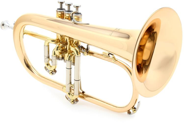 Antoine Courtois Professional 154 Flugelhorn - Gold Brass Bell, Clear ...