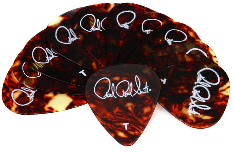PRS Tortoise Celluloid Guitar Picks - Thin 12-Pack | Sweetwater