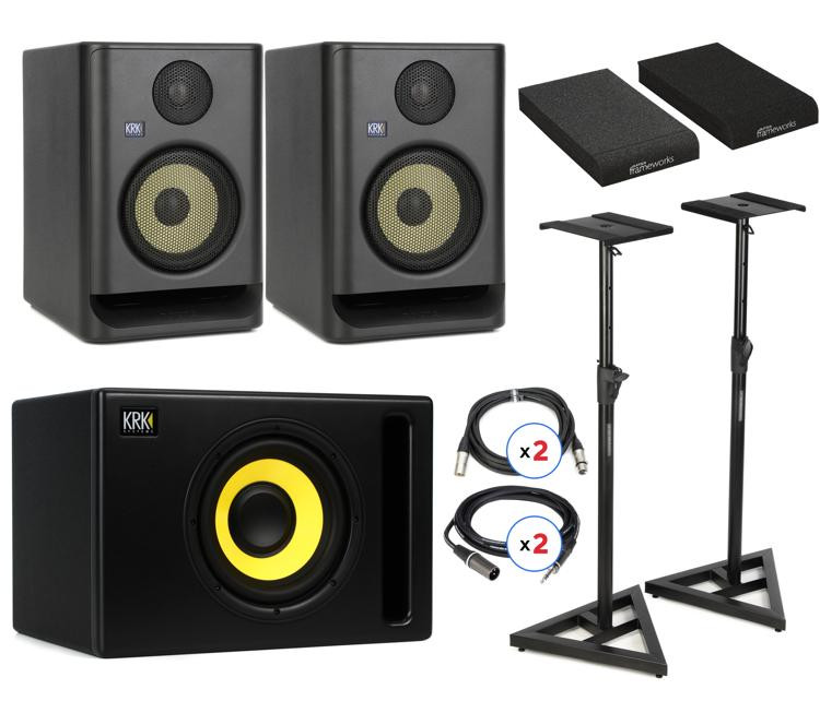KRK ROKIT 5 G4 5 inch Powered Studio Monitor (Pair) Studio Bundle ... KRK ROKIT 5 G4 5 inch Powered Studio Monitor (Pair) Studio Bundle ...