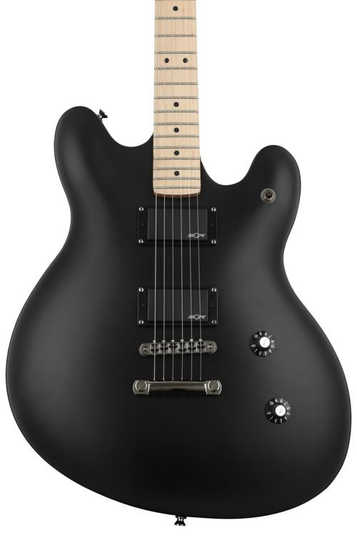 Squier Contemporary Active Starcaster - Flat Black | Sweetwater