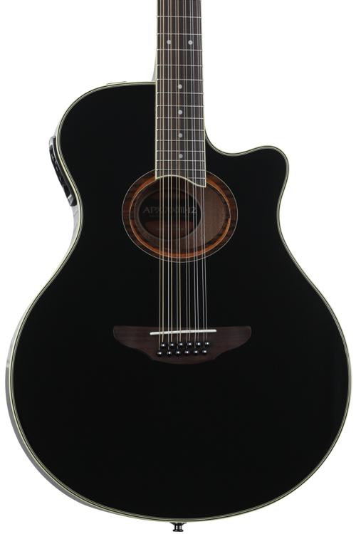 Yamaha APX700II 12-string Acoustic-electric Guitar - Black | Sweetwater