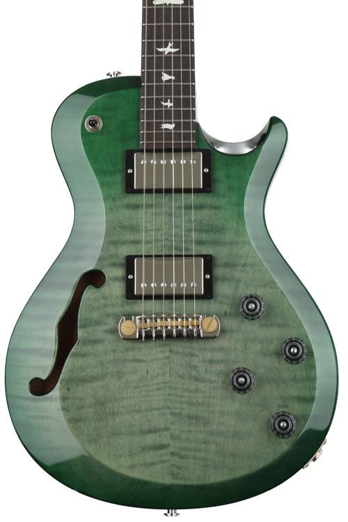 PRS S2 Singlecut Semi-Hollow - Moss Green | Sweetwater