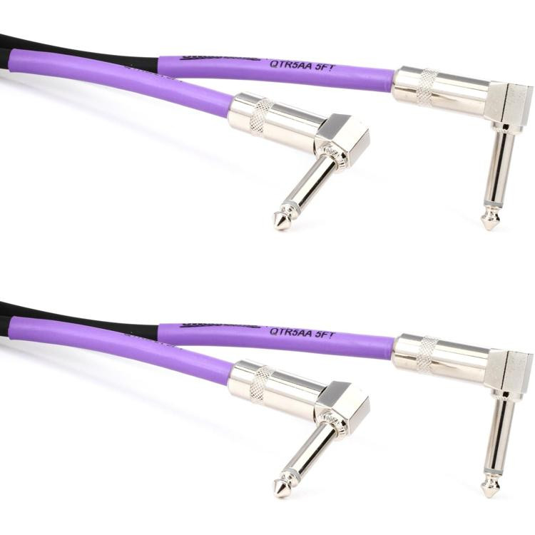 Pro Co EGLL-5 Excellines Right Angle to Right Angle Instrument Cable (2 ...