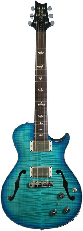 PRS Singlecut Hollowbody II Flame Top - Makena Blue | Sweetwater