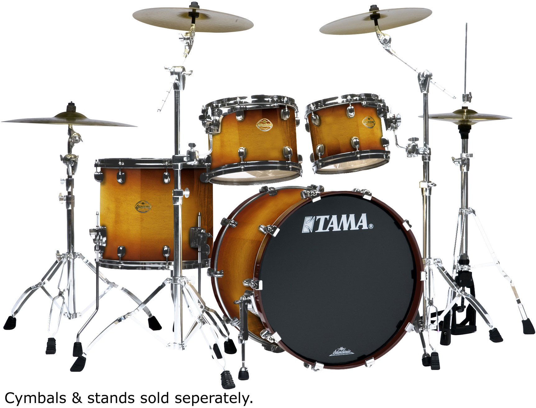 Tama Starclassic Maple 4-piece Shell Pack - Gold Sunburst | Sweetwater