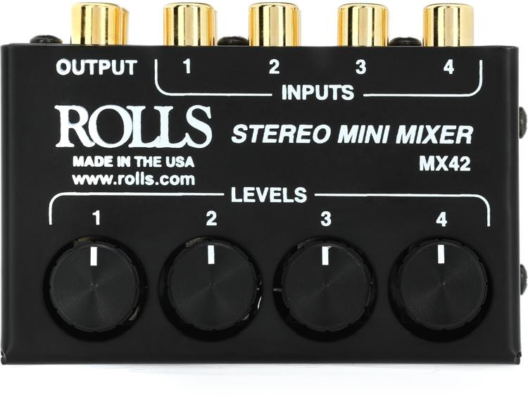 Rolls MX42 Stereo Mini Mixer | Sweetwater