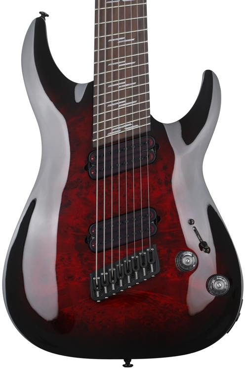 Schecter Omen Elite-8 Multiscale 8-string Electric Guitar - Black ...