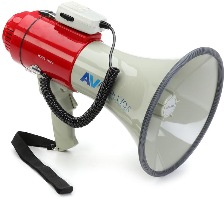 AmpliVox S602 Mity-Meg+ 25-watt Megaphone with Detachable Microphone ...