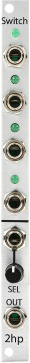 2HP Switch Eurorack Switch Module - Silver | Sweetwater