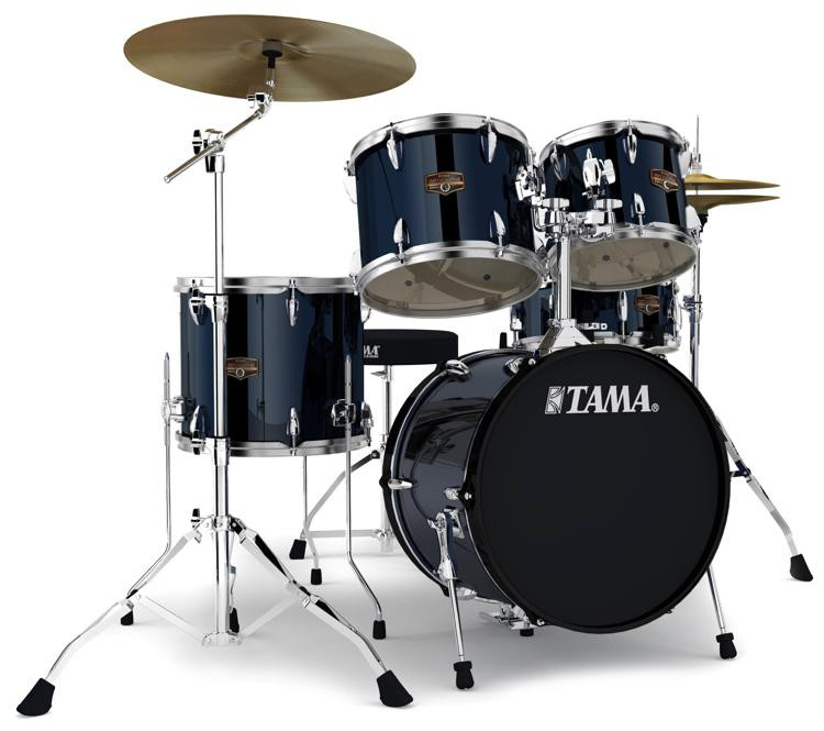 Tama Imperialstar Complete Drum Set - 5-piece - 18" Kick - Midnight ...