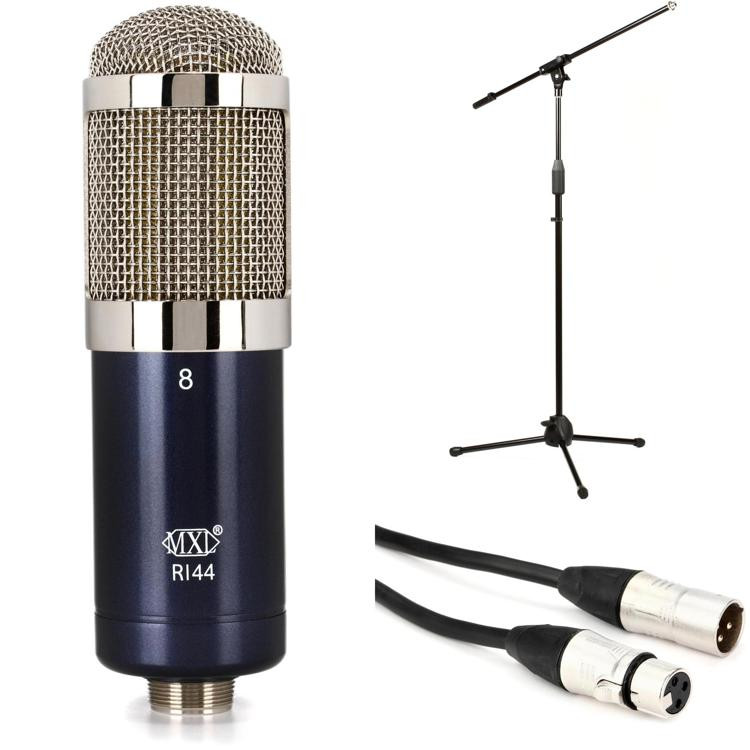 MXL R144 Ribbon Microphone Bundle with Stand and Cable | Sweetwater