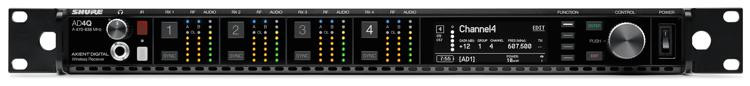 Shure AD4Q Four-channel Digital Wireless Receiver with No Accessories | Sweetwater