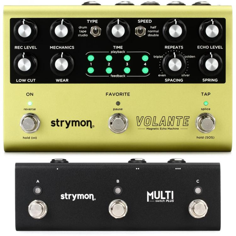 Strymon Volante Magnetic Echo Machine Pedal and Multi Switch Plus Pack ...