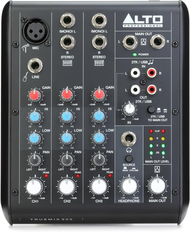 Alto TrueMix 500 5-channel Analog Mixer | Sweetwater