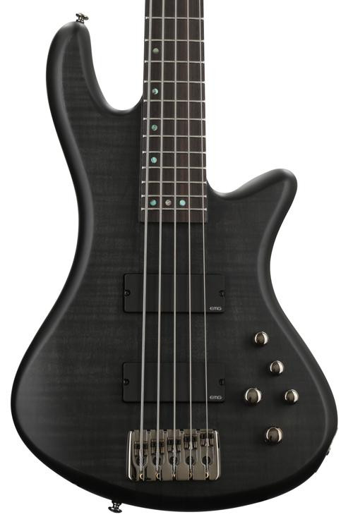 Schecter Stiletto Studio-5 - See-Thru Black Satin | Sweetwater