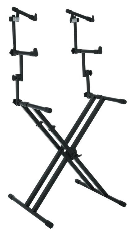 Gator Frameworks GFW-KEY-5100X Deluxe 2-Tier X-Style Keyboard Stand 3rd ...