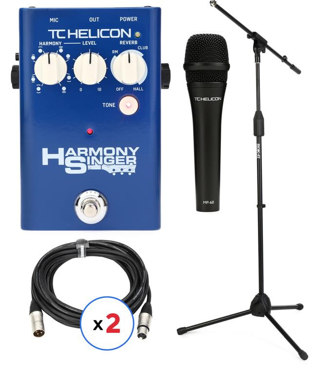 TC-Helicon Harmony Singer 2 Vocal Harmony and Reverb Pedal and MP60 ...