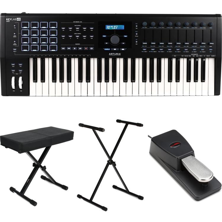 Arturia KeyLab 49 MkII 49-key Keyboard Controller Essentials Bundle ...