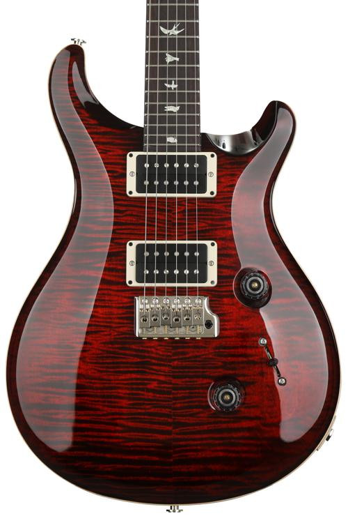 PRS Custom 24 - Fire Red Burst with Pattern Thin Neck | Sweetwater