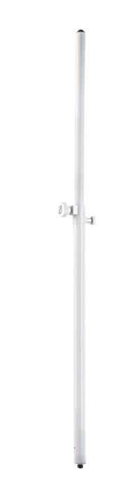 K&M 26736 Adjustable M20 Threaded Speaker Pole - Pure White | Sweetwater