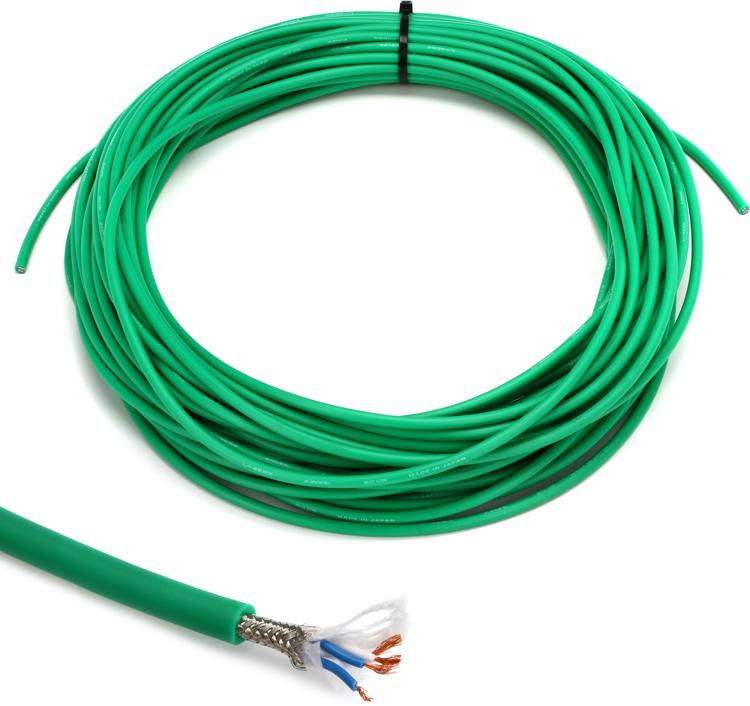 Canare L-4E6S Star Quad Bulk Microphone Cable - Green 100 Foot | Sweetwater
