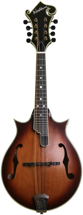 Washburn M117SWK Double Cutaway Mandolin with Carved Solid Spruce Top ...
