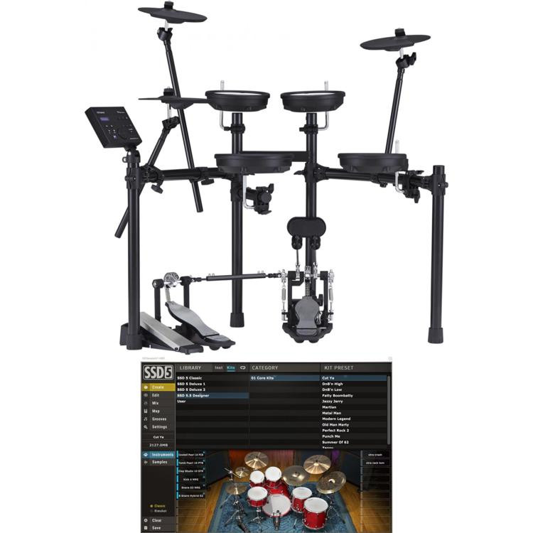 Roland V-Drums TD-07DMK Electronic Drum Set and Steven Slate Virtual ...