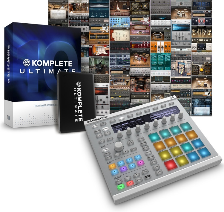 Native Instruments Maschine with Komplete 10 Ultimate - White | Sweetwater