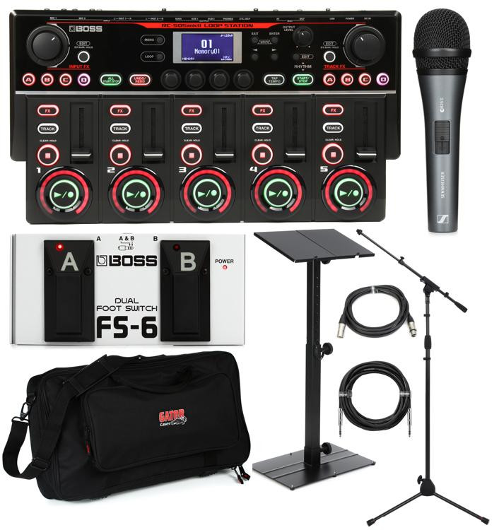 Boss RC-505 Mk2 Loop Station Tabletop Looper Stage Bundle | Sweetwater