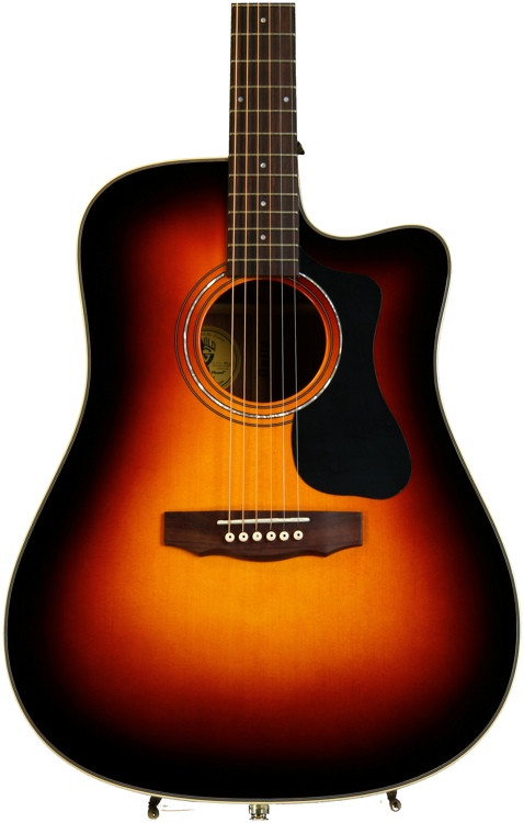 Guild D-140 CE Dreadnought Acoustic-electric Cutaway - Sunburst ...