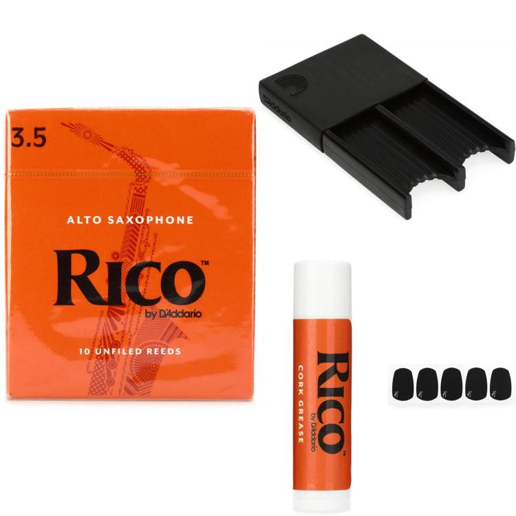 D'Addario RJA1035 - Rico Alto Saxophone Reeds Accessories Bundle - 3.5 ...