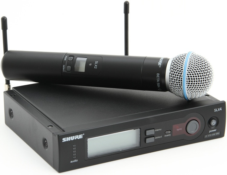 Shure SLX24/Beta58 Wireless System - J3 Band (572 - 596 MHZ) | Sweetwater