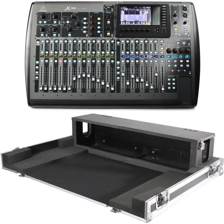 Behringer X32 40-channel Digital Mixer and Flight Case with Doghouse ...